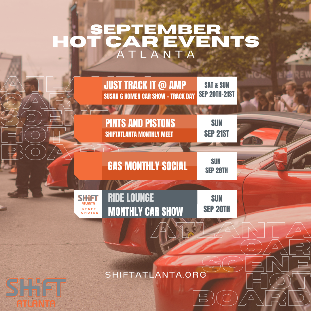 Hot Car Shows, Meets And Events In Atlanta - September 2025 - ShiftAtlanta
