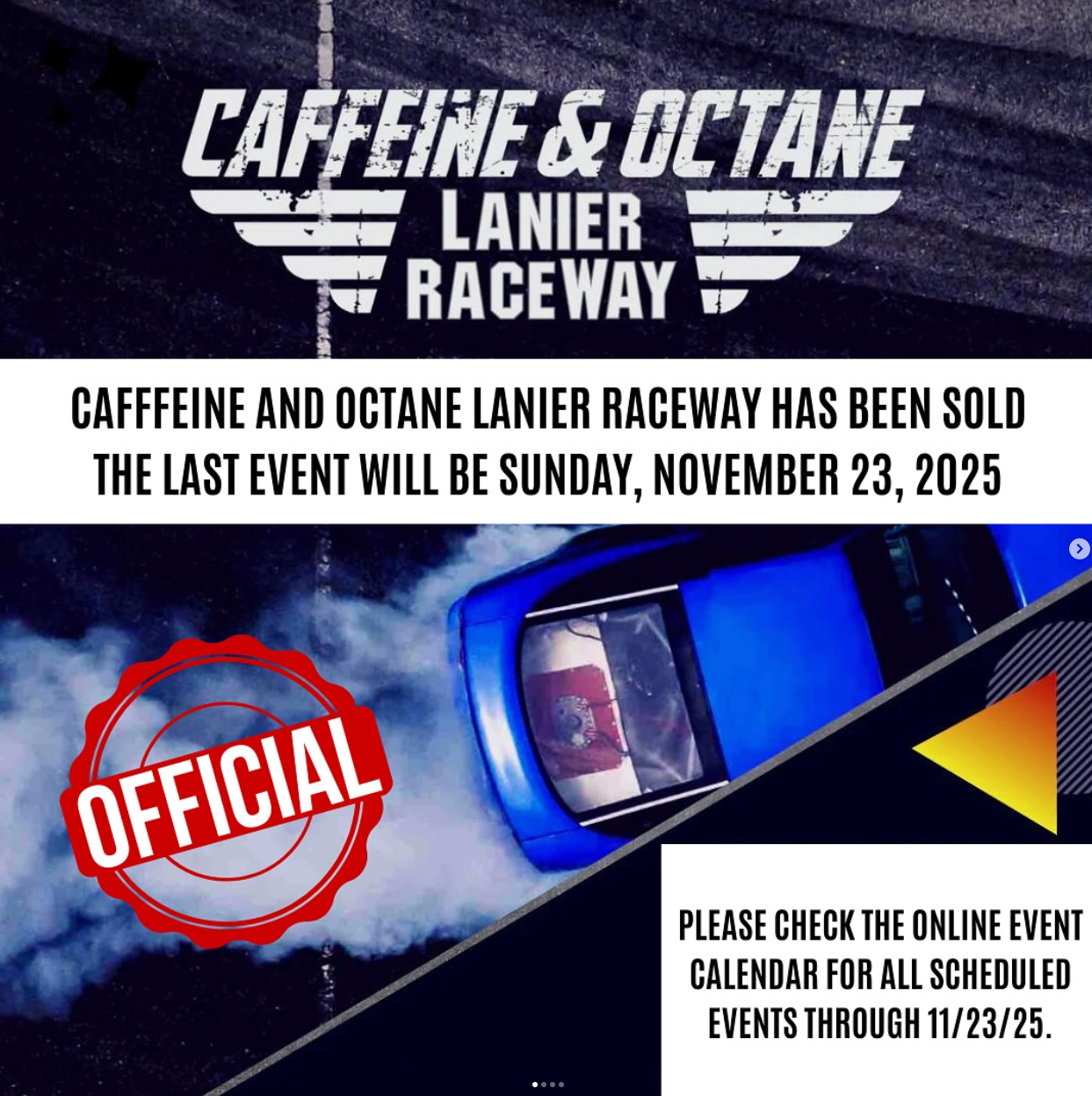 UPDATED: Caffeine and Octane Lanier Raceway Sold, Redevelopment Site ...